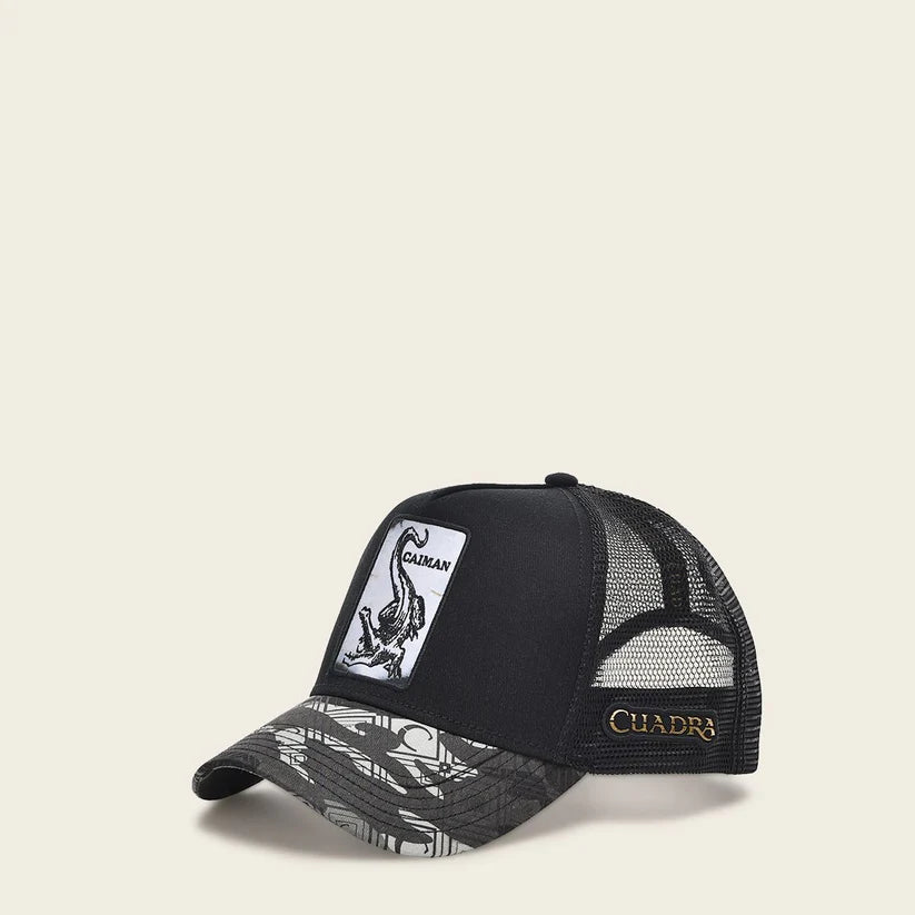 CUADRA Men's Snapback Cap With Caiman Patch CC110