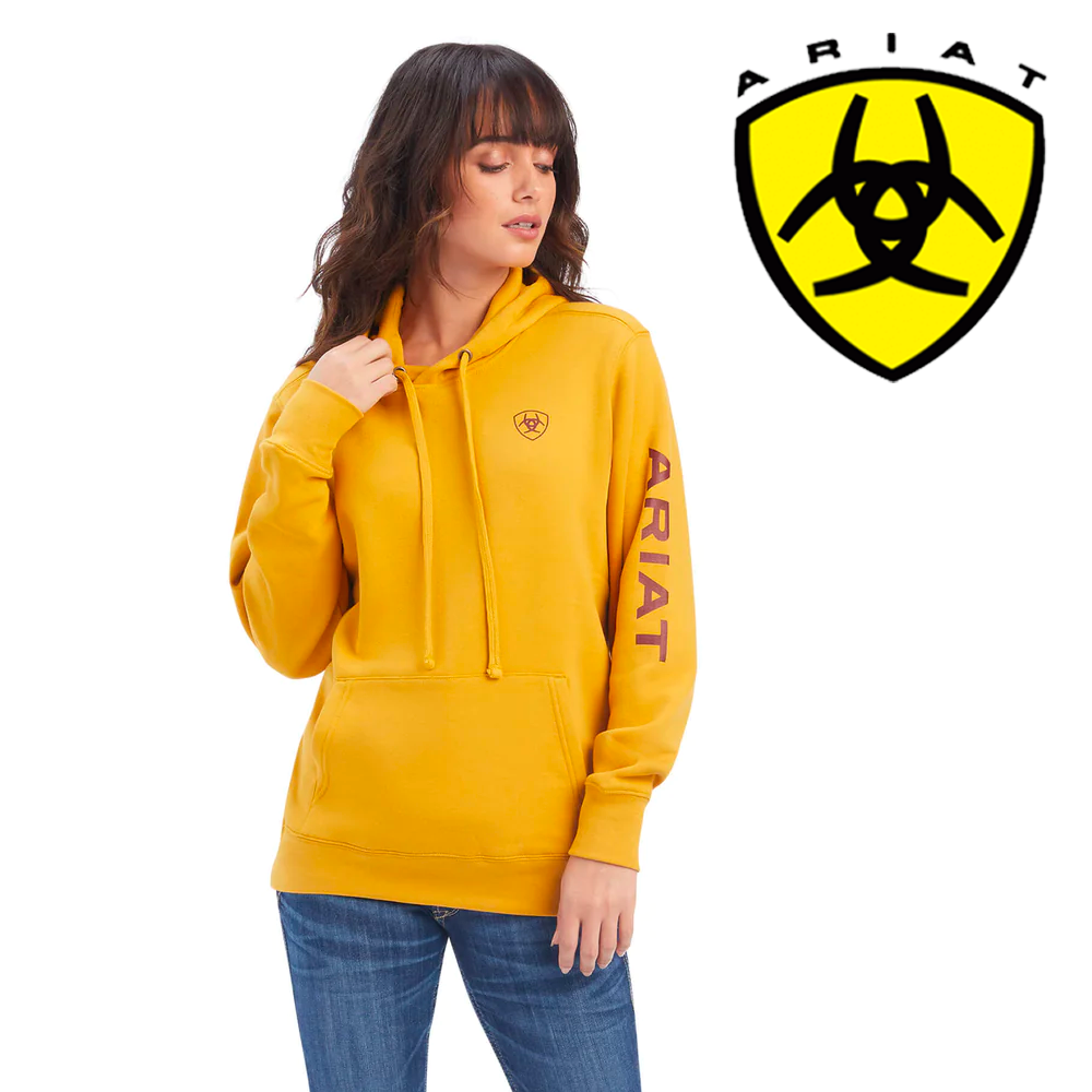 ARIAT Women's REAL Classic Arm Logo Hoodie 10041636 – Ak'kin Footwear
