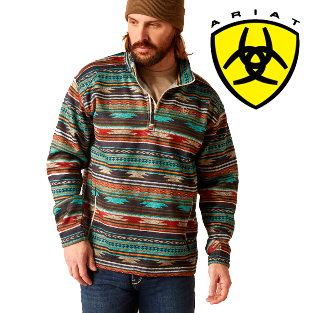 ARIAT MEN'S Caldwell 1/4 Zip Sweater 10046668 – Ak'kin Footwear