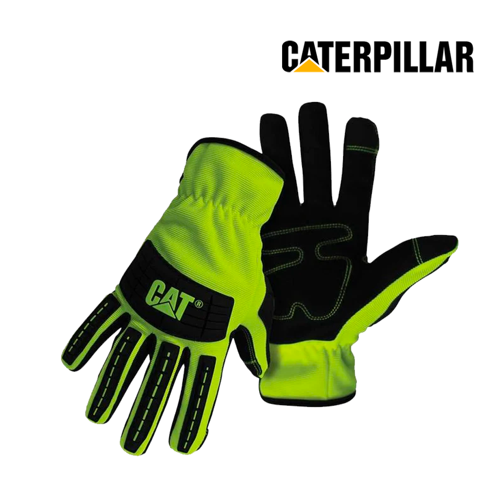 CATERPILLAR Touchscreen High-Vis High Impact Utility Glove CAT012250 ...