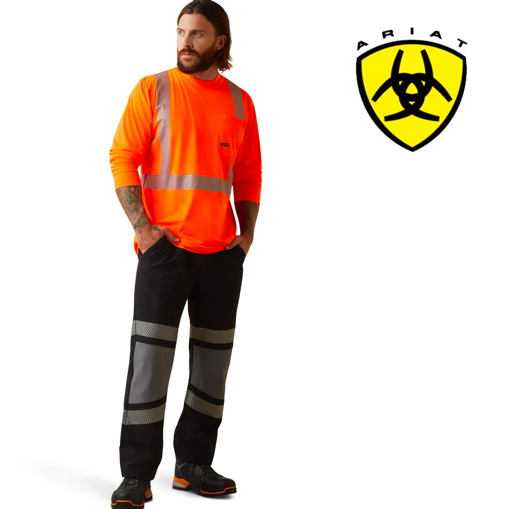 ARIAT Men's Rebar Hi-Vis ANSI T-Shirt 10043822 – Ak'kin Footwear