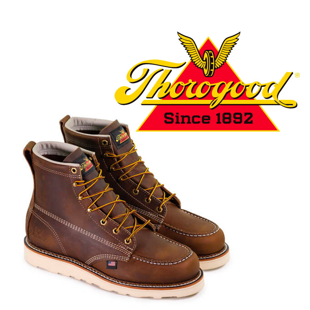 THOROGOOD Men's American Heritage 6 Inch Trail Moc Toe-Maxwear Wedge 8