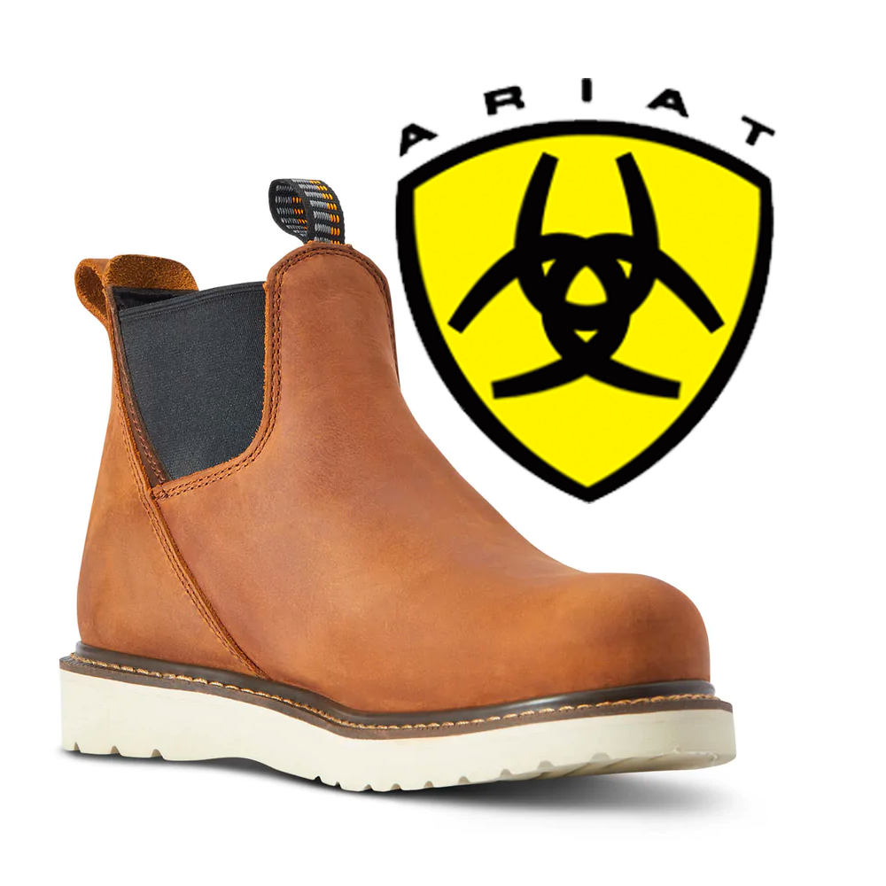 ARIAT Women's Rebar Wedge Chelsea Waterproof Composite Toe Work Boot 1 ...